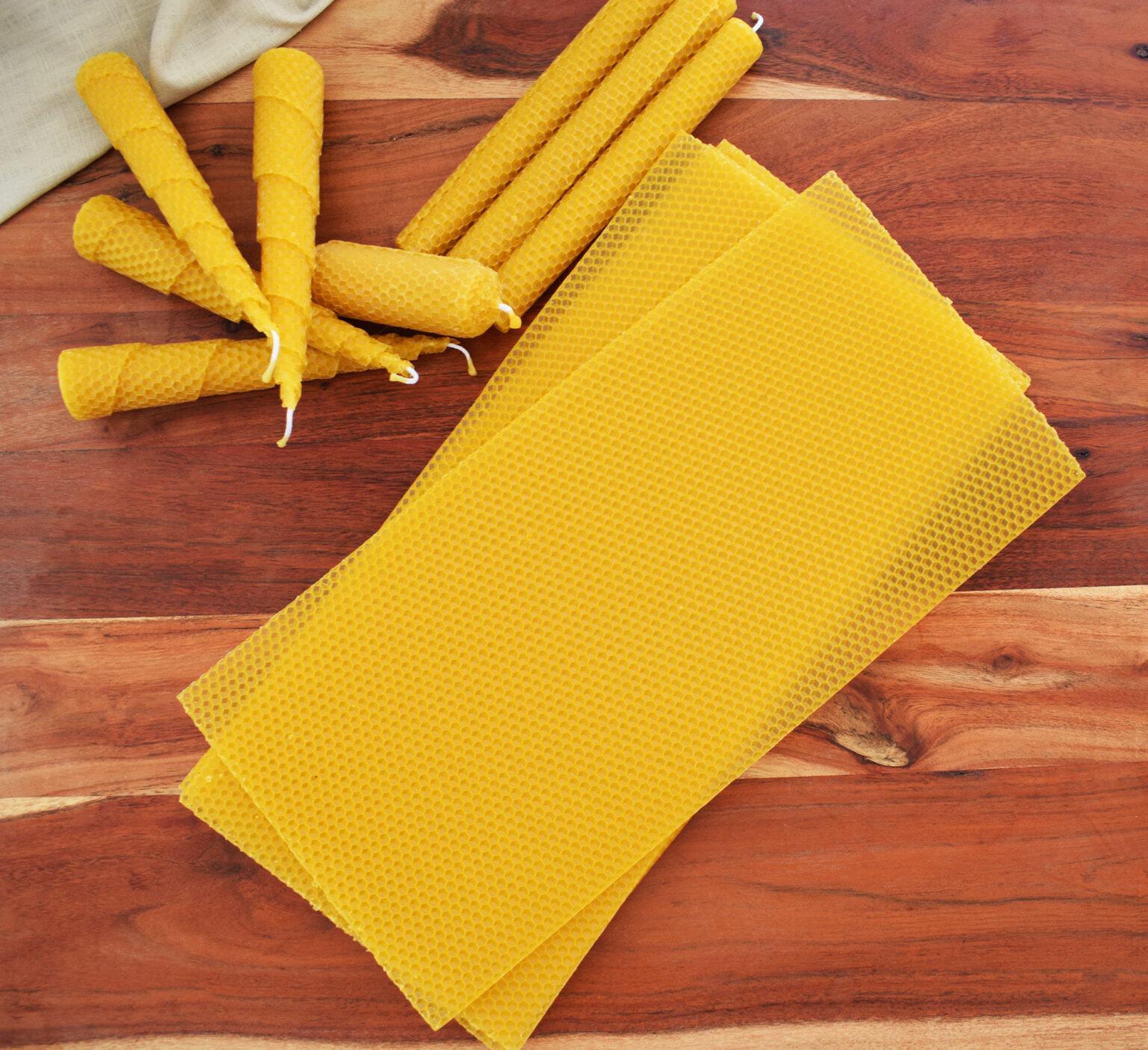 6 Láminas de Cera de Abeja Natural – Ruta de la cera